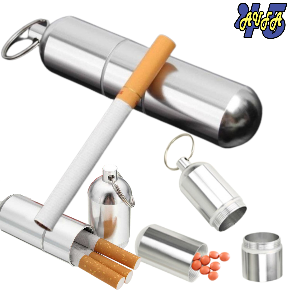 [LINTINGAN BAKO] TEMPAT ROKOK CYLINDER STAINLESS STEEL DESAIN PREMIUM ...