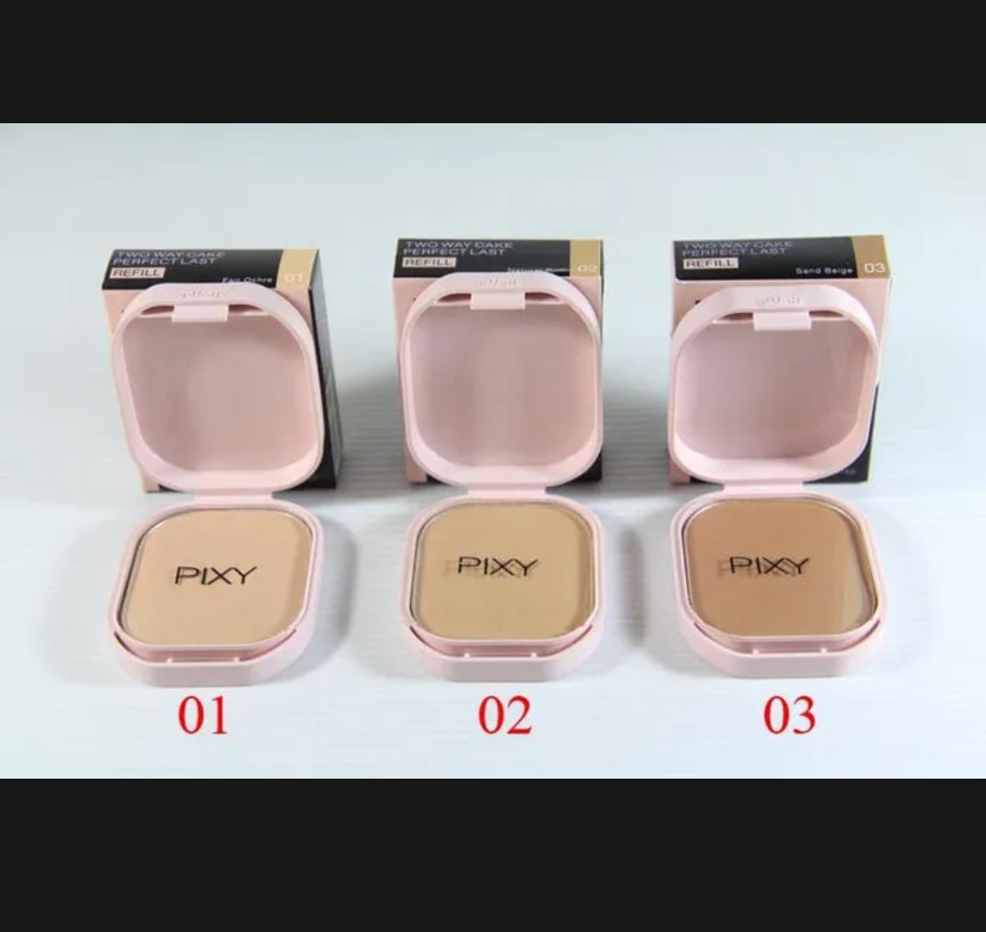 PIXY UVW TWC Perfect Last Refill - 01 FAIR OCHRE / 02 NATURAL / 03 Sand ...