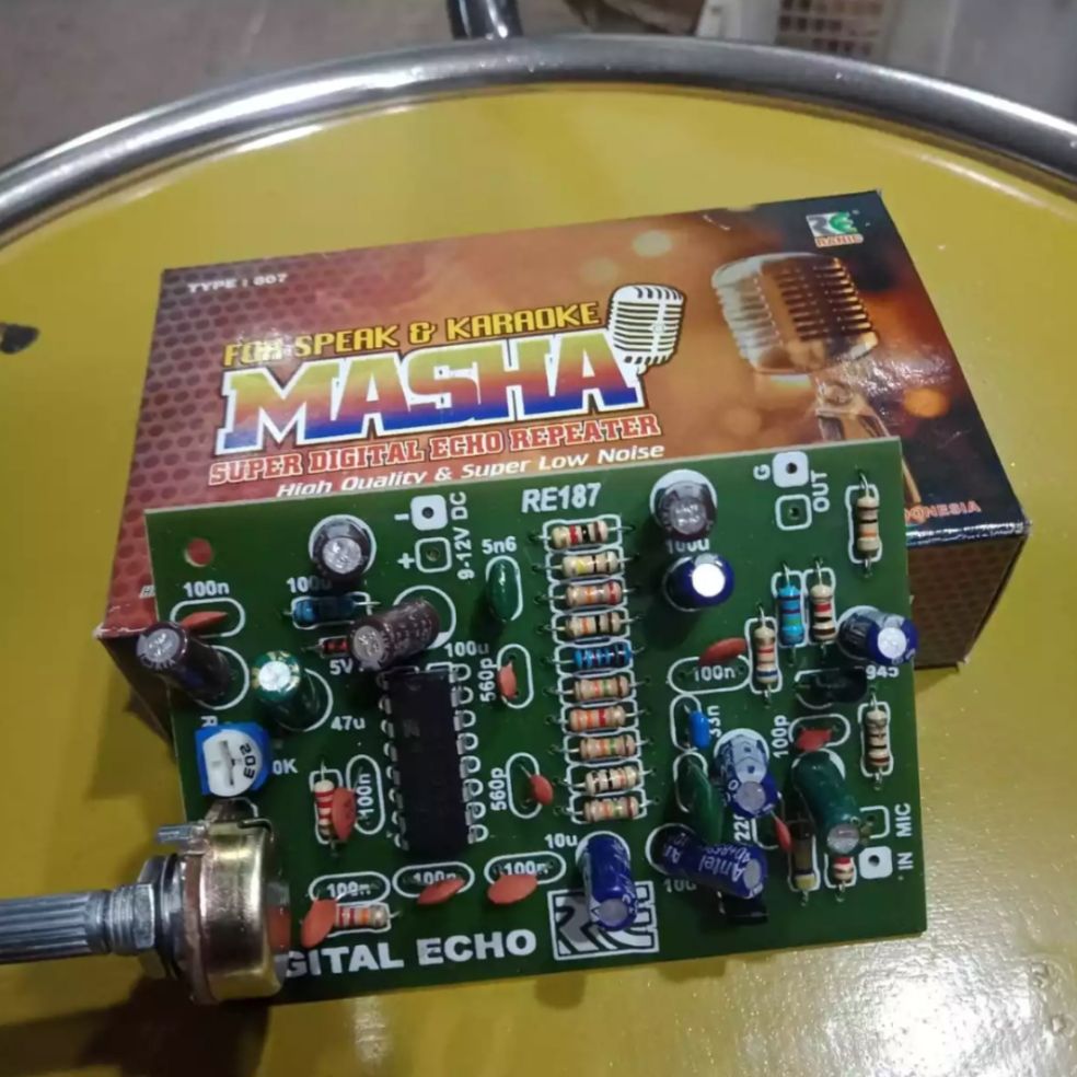 kit digital echo repeater masha type 807 mic mixer karaoke echo kit ...