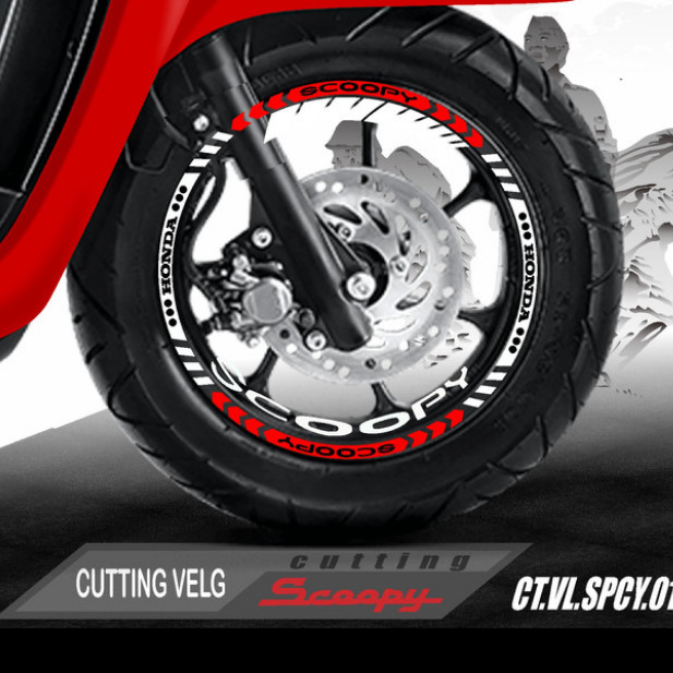sticker velg scoopy 003 | Lazada Indonesia