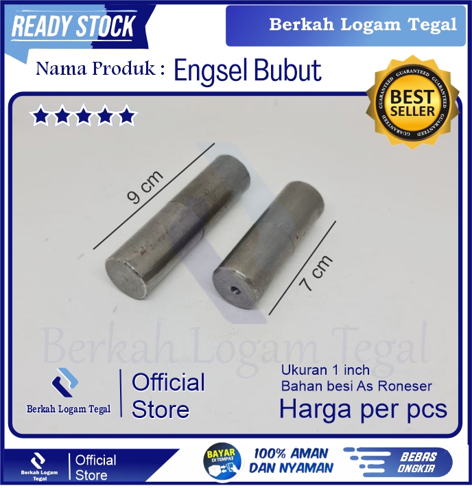 engsel bubut 1 inch besi as engsel pintu gerbang termurah | Lazada ...