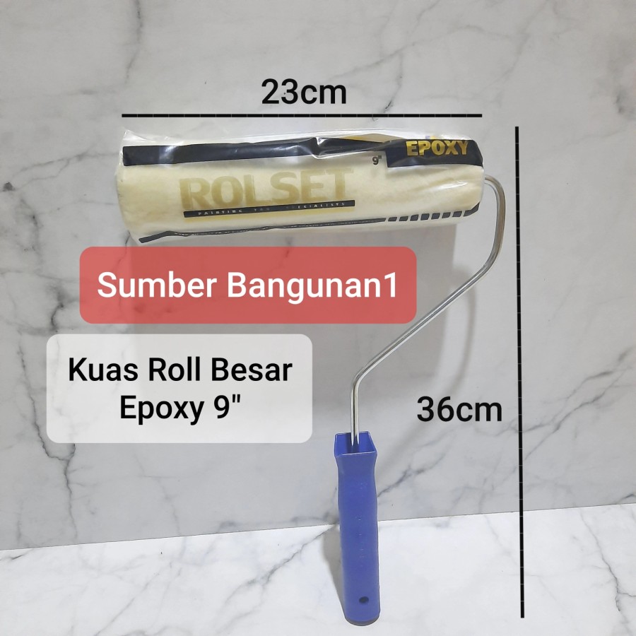 Kuas Roll Epoxy besar 9" ROLSET kuas cat tembok 9 inch bagus roller ...