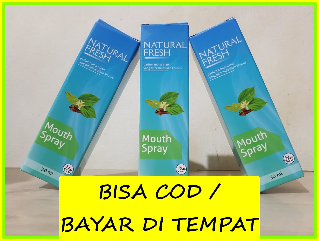 [ BELI 2 GRATIS 1 ] NATURAL FRESH - Pengharum mulut / spray penghilang ...