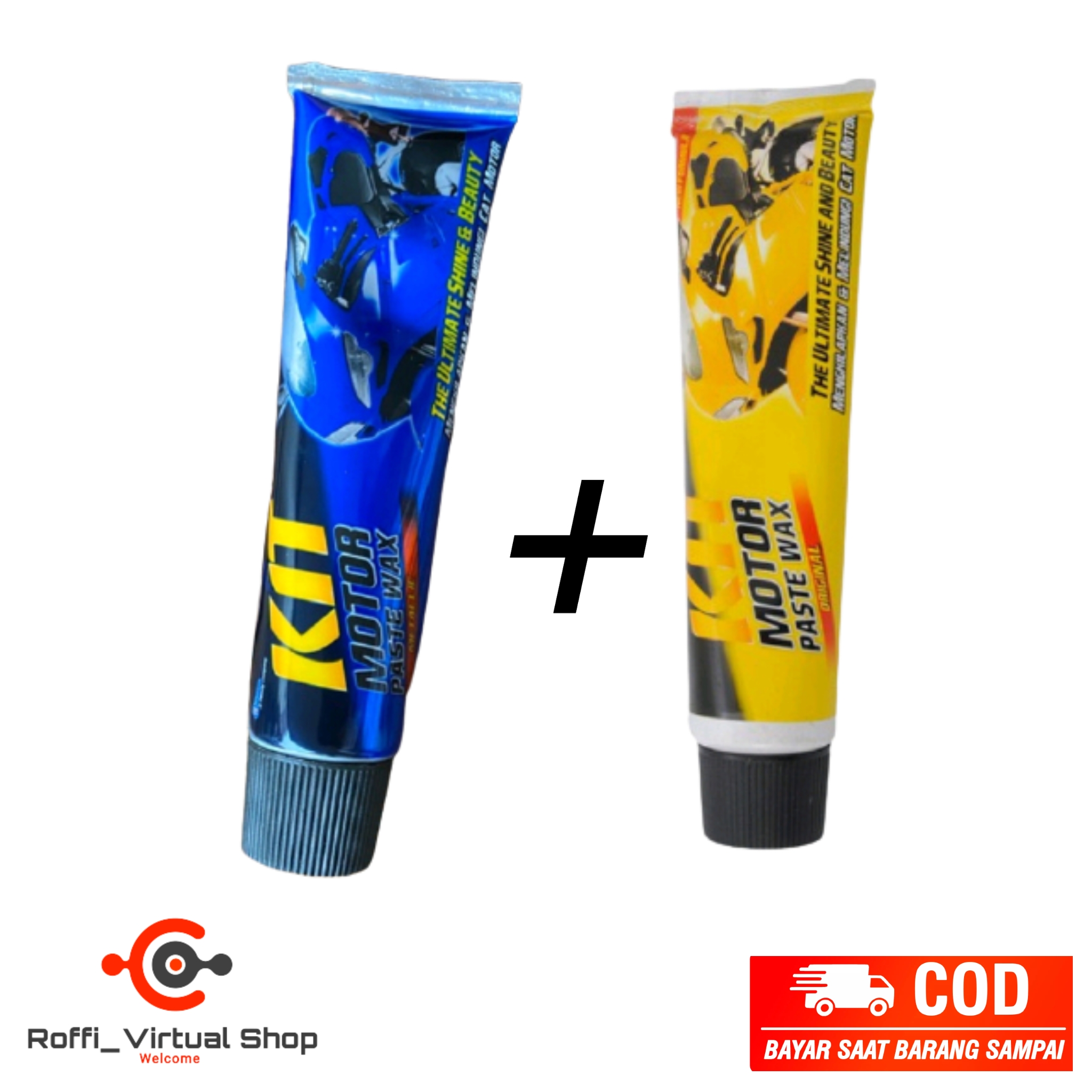 paket kit motor paste wax Metallic 60 gr+ kit Motor paste wax original ...