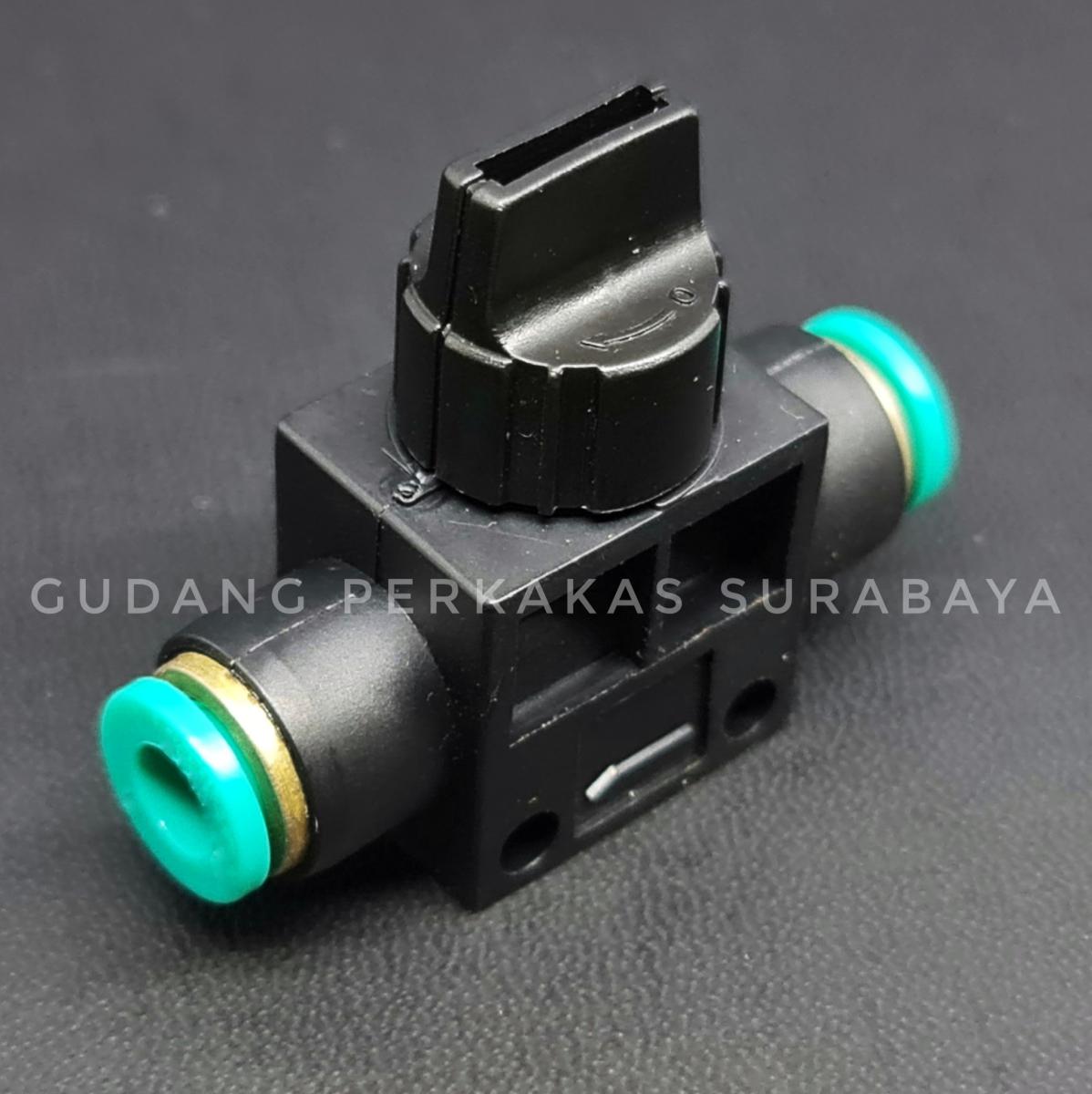 FLOW CONTROL HAND VALVE PNEUMATIC STOP KRAN PNEUMATIC UNION STRAIGHT ...