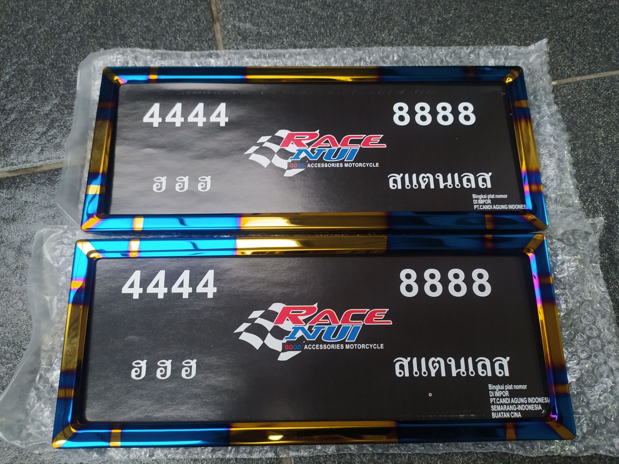 Bingkai Plat Nomor Motor Twotone | Lazada Indonesia