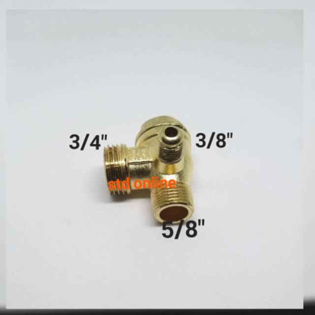 Chek valve check valve kompresor angin drat luar | Lazada Indonesia