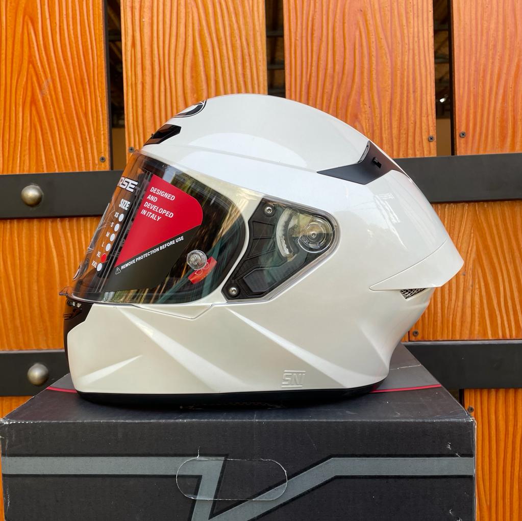 Helm KYT TT COURSE TTC SOLID PLAIN FULL FACE SNI ORIGINAL ultron kairoz ...