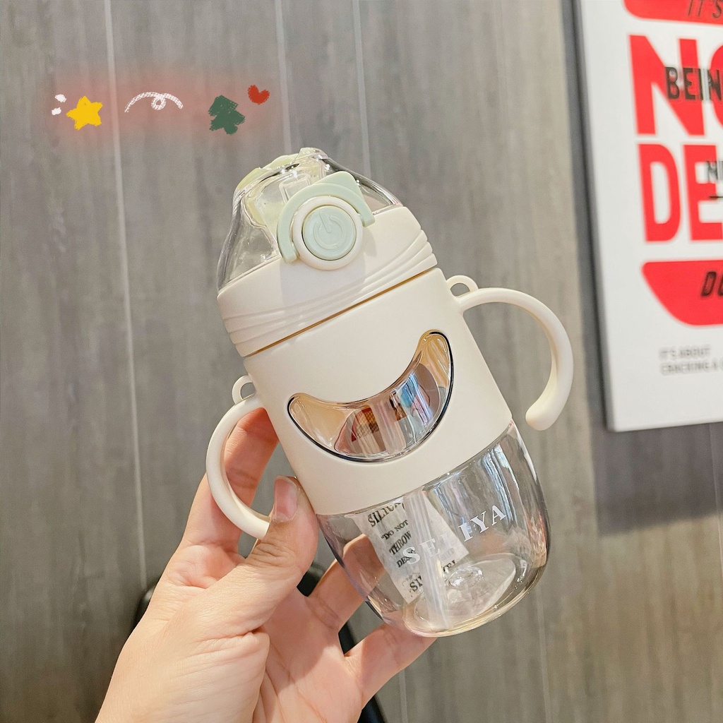 BOTOL MINUM ANAK SELIYA COVER PLASTIK GAGANG BPA FREE / SEDOTAN 420ML | Lazada Indonesia