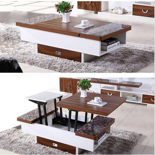 coffee table to dining table, mekanis meja multifungsi, 01-01 | Lazada ...