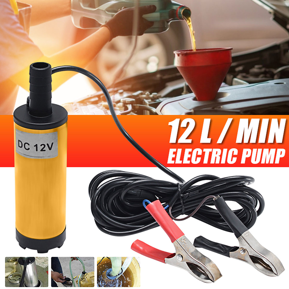 Pompa Tangan Transfer Oli Bensin Mobil Elektrik 12V Oil Pump Penyedot ...