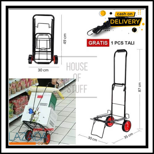 TROLI LIPAT BESI // Troli Barang Lipat / Trolli Alat Angkat Barang ...