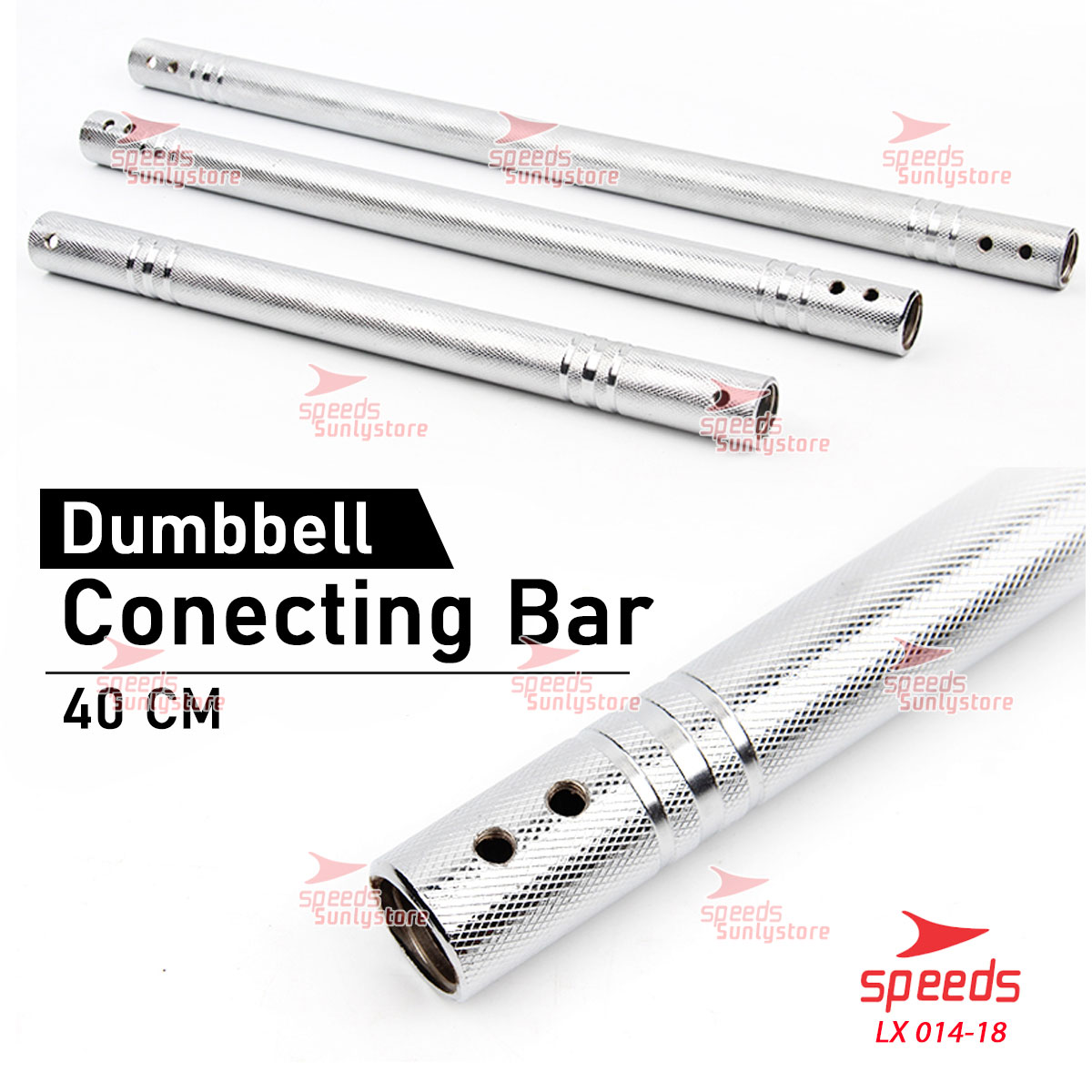SPEEDS Dumbell Connecting Bar Dumbel Dumble Connector Rods Penyambung ...