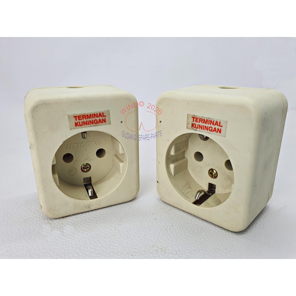 COLOKAN LISTRIK BROCO STEKER AC 1 LUBANG | STOP KONTAK AC | Lazada ...