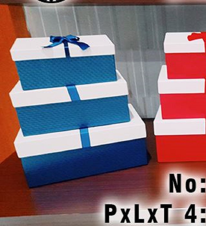 Kotak Kado Gift Box Balok Cuboid Sedang Simple Elegan Bahan Premium ...