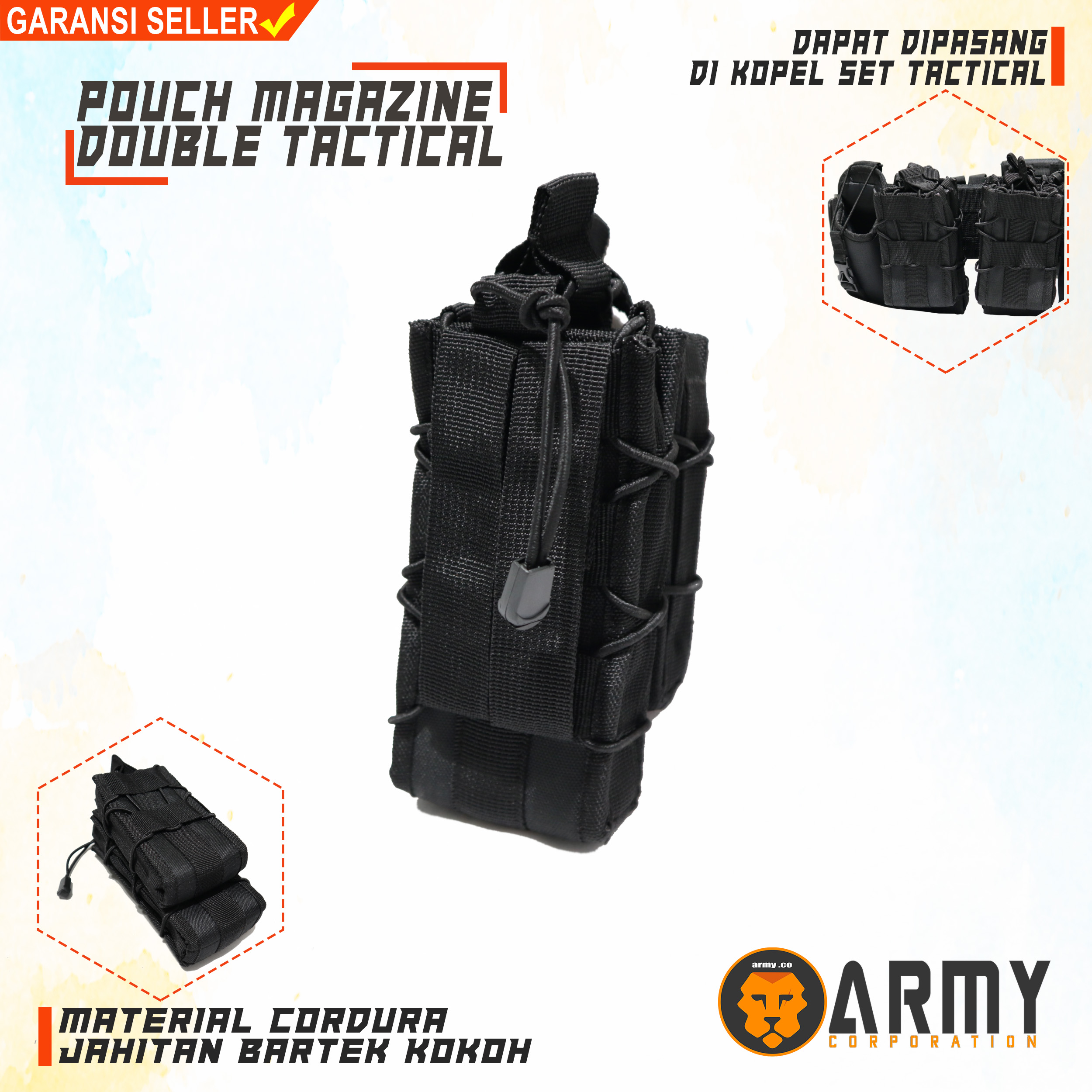 tas magazine pouch tactical double | Lazada Indonesia