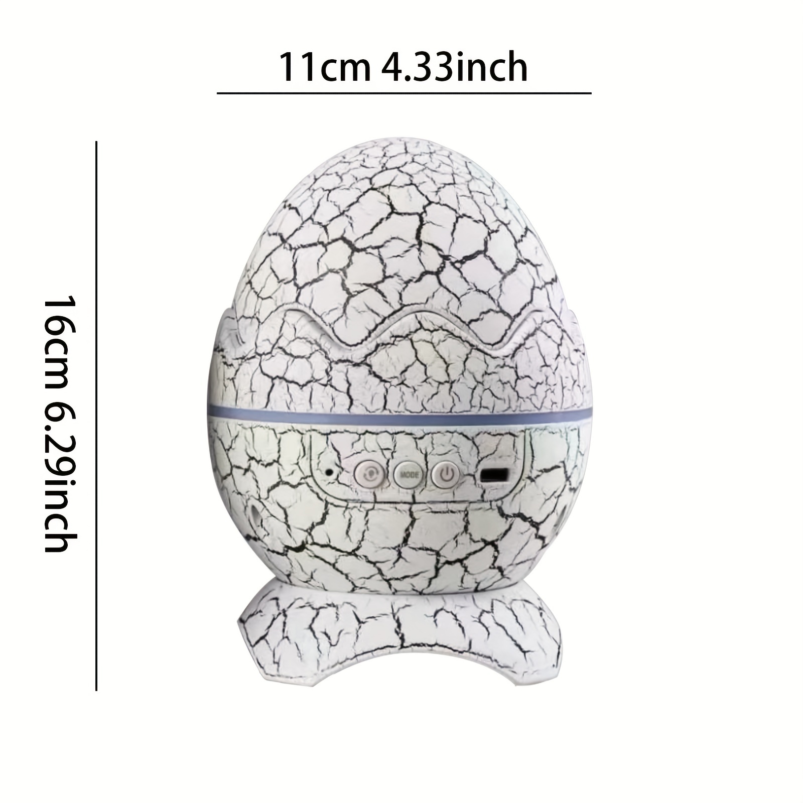 LED telur dinosaurus Pemutar Musik Bluetooth Proyeksi Galaksi Aurora ...