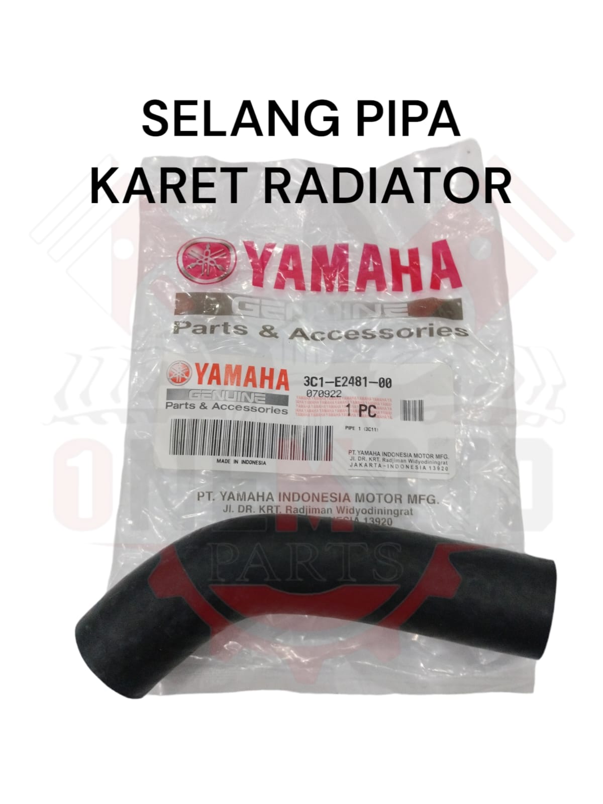 SELANG RADIATOR PIPA KARET RADIATOR PIPE 1 (3C11) YAMAHA 3C1-E2481-00 ...