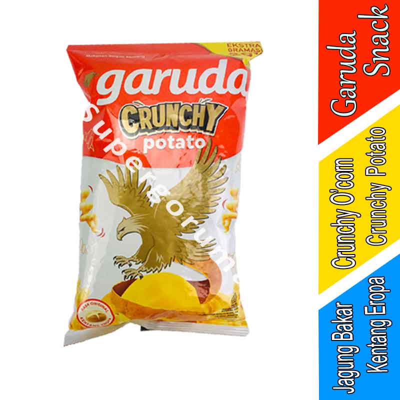 Crunchy Potato - Crunchy O'corn - Garuda - Snack Kentang & Jagung ...