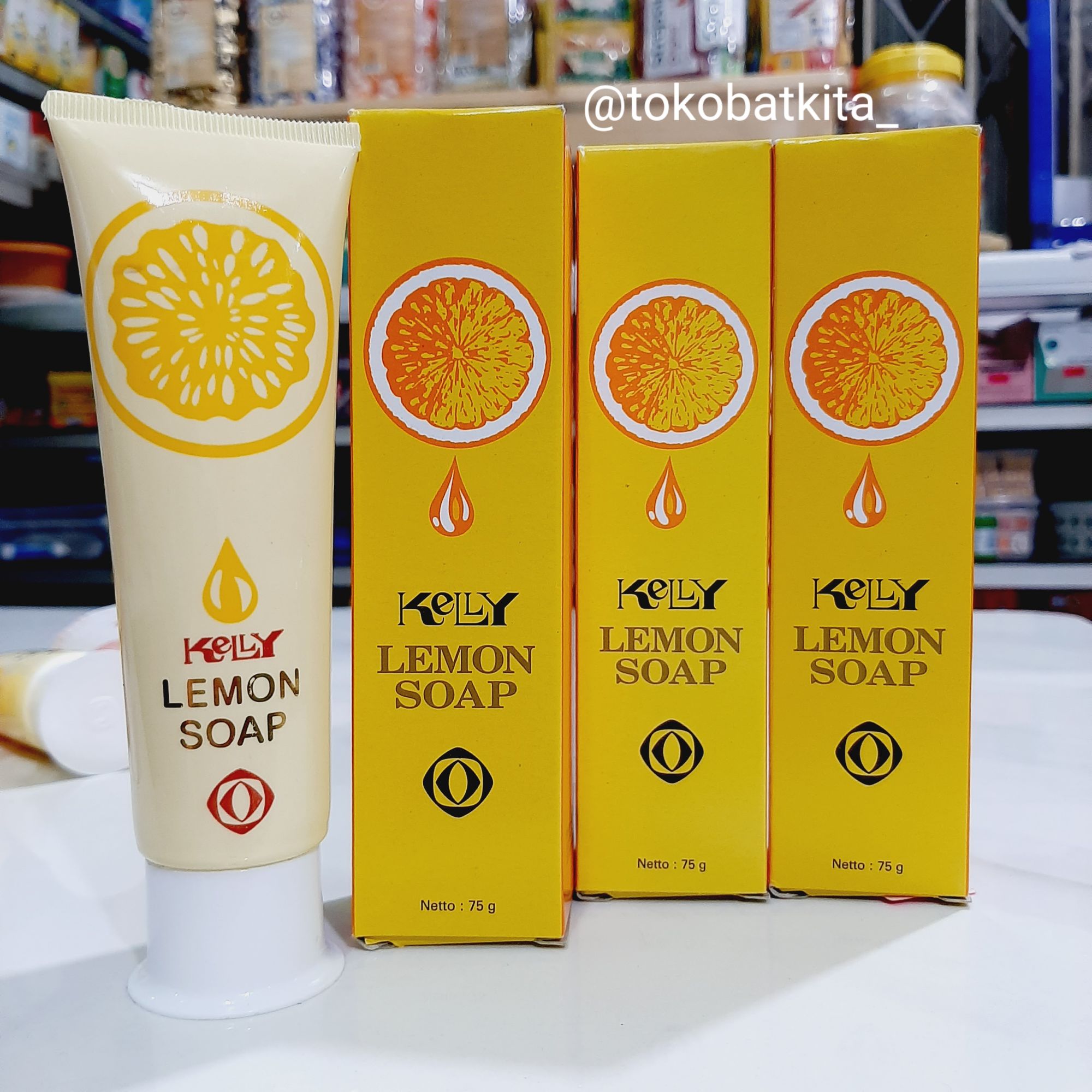 [100% ORIGINAL] SABUN KELLY LEMON SOAP 75GRAM / MENGHILANGKAN KOTORAN ...