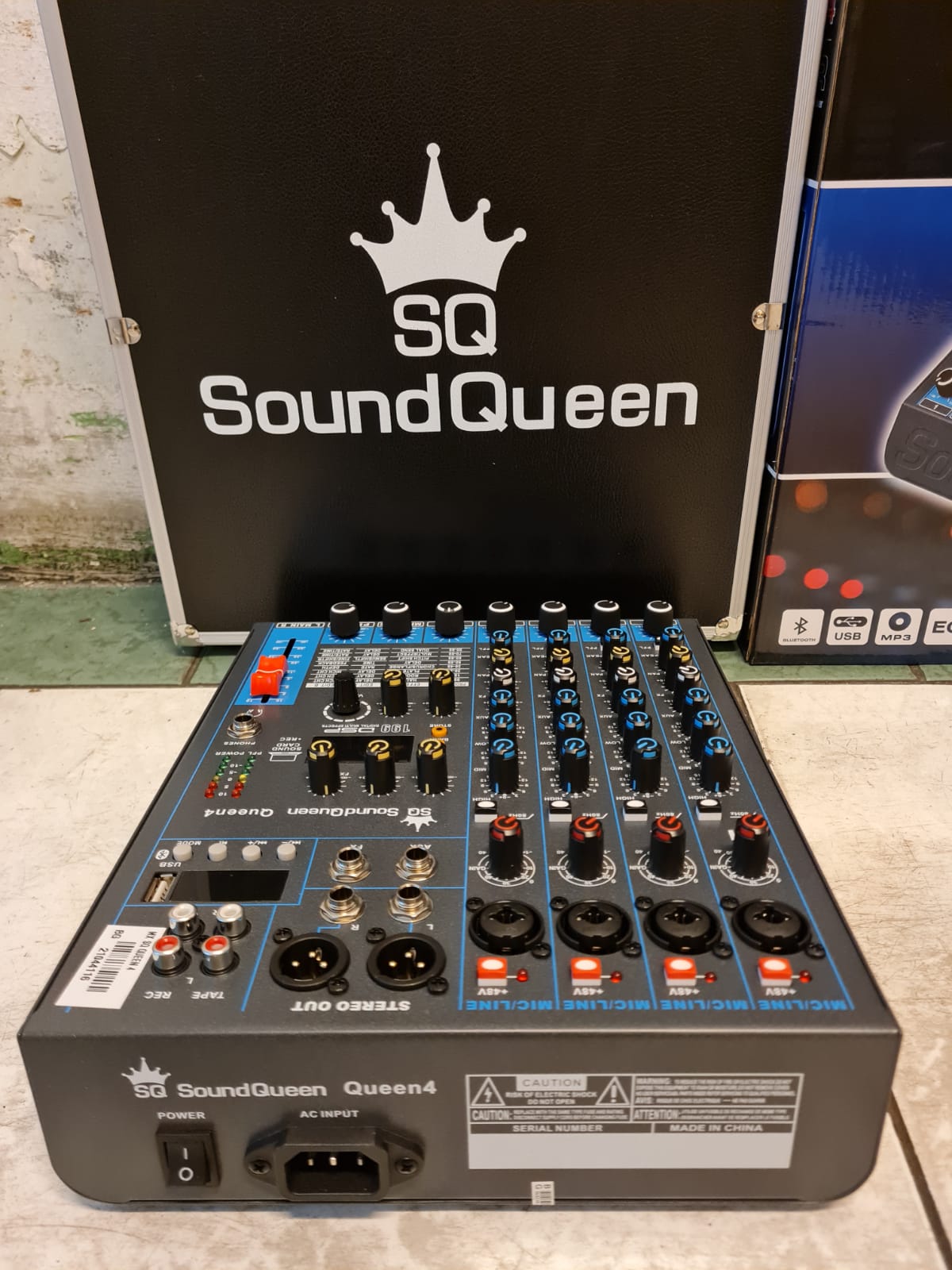 Mixer Soundqueen QUEEN 4 Queen4 channel SQ free koper terbaik | Lazada ...