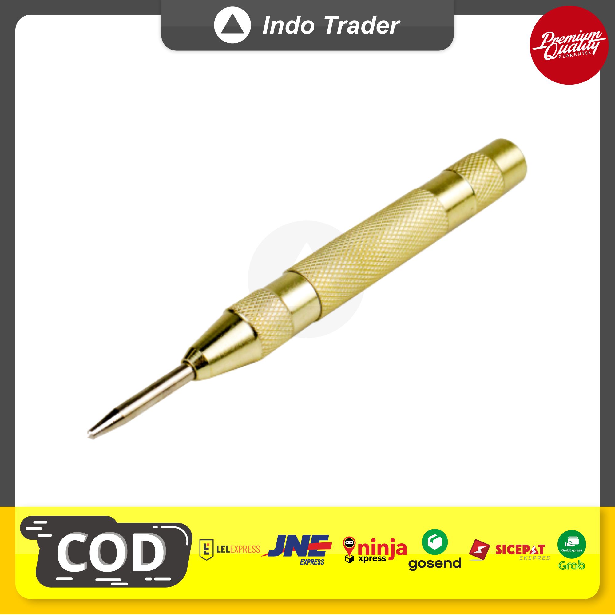 [IndoTrader] Penanda Titik Bor Senter Pen Automatic Center Punch Alat ...