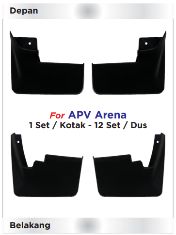 KARPET LUMPUR FOR APV ARENA ISI 4 PCS | Lazada Indonesia