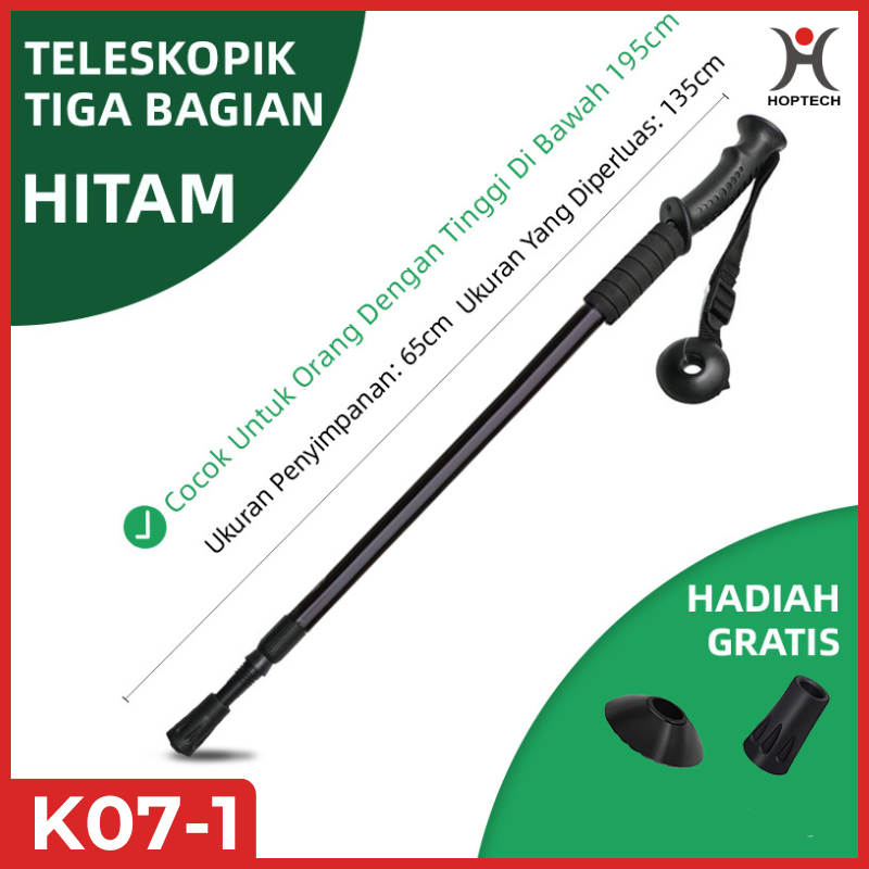 Trekking Pole Lipat Tongkat Gunung Trekking Hiking Adjustable Dapat ...