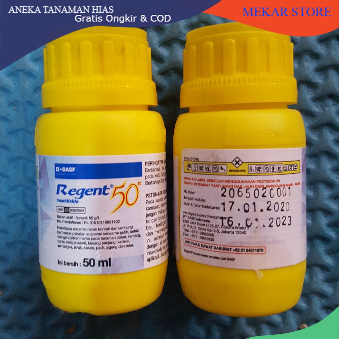 Regent 50SC 50ML Insektisida Pembasmi Hama dan ZPT Akar Tanaman ...