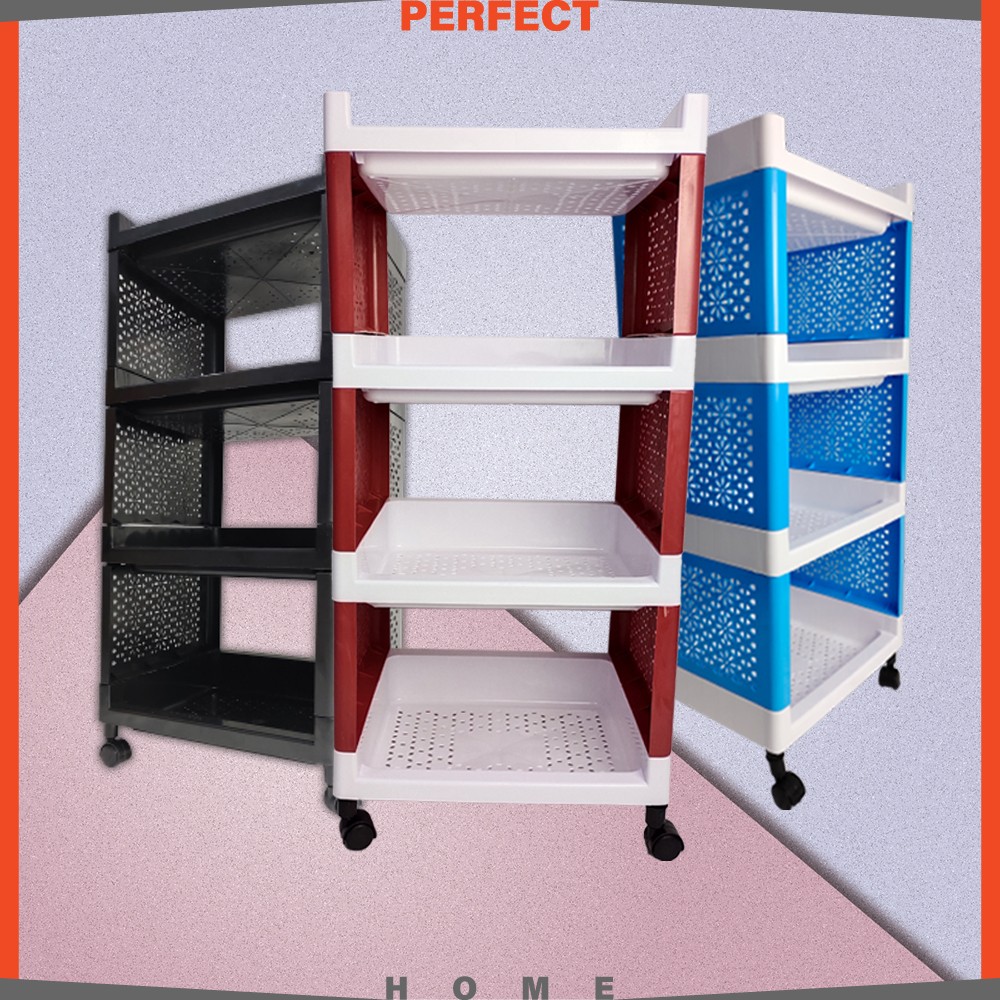 RAK SERBAGUNA APARTEMEN 4 SUSUN YOYO RAK APARTEMEN PLASTIK | Lazada ...