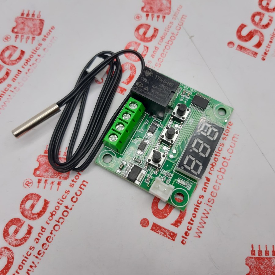 W1209 PCB Hijau Thermostat Digital Temperature Controller Control Suhu ...