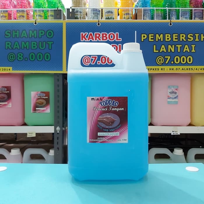 SABUN CUCI TANGAN CAIR HAND SOAP MINT 5 LITER - ORIGINAL TOPPAS ...