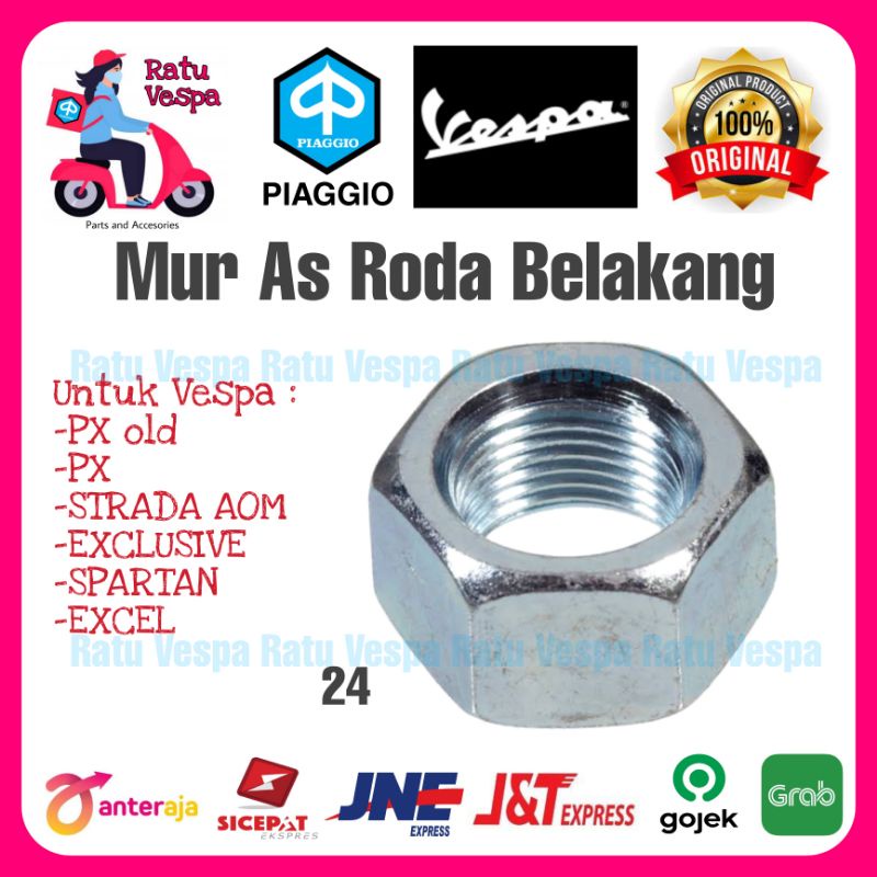 Mur As roda belakang Vespa Strada,Exclusive,Spartan,Excel | Lazada ...