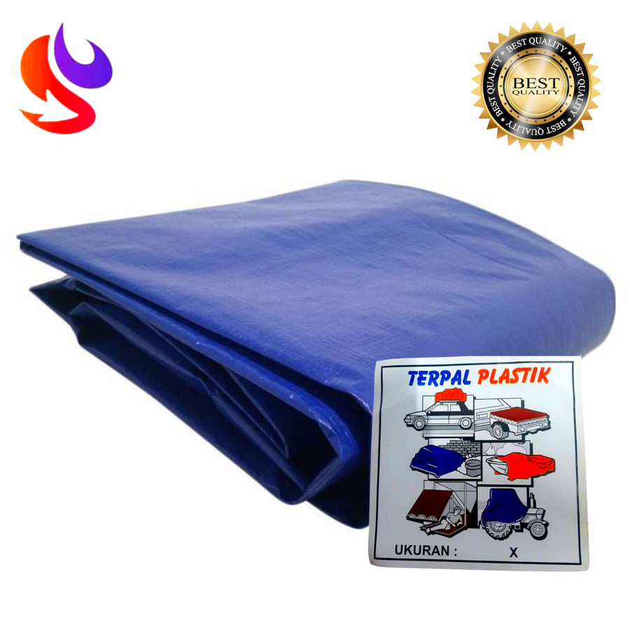 Terpal Plastik Biru Silver A5 3x4 Meter Cap Gajah | Lazada Indonesia