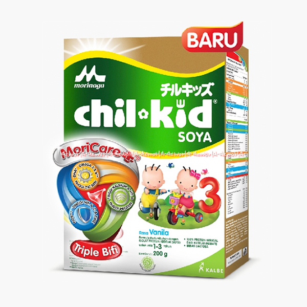 Morinaga 200gr Chil Kid Soya 3 Rasa Vanila Triple Bifi Susu Kedelai Vanilla Susu Formula Anak ...
