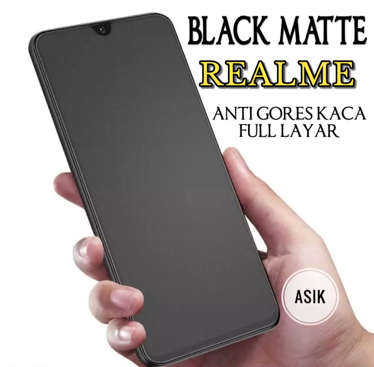 ANTI GORES KACA BLACK MATTE REALME C31 / C25 / C25s / C25 Y / C35 / C11 ...