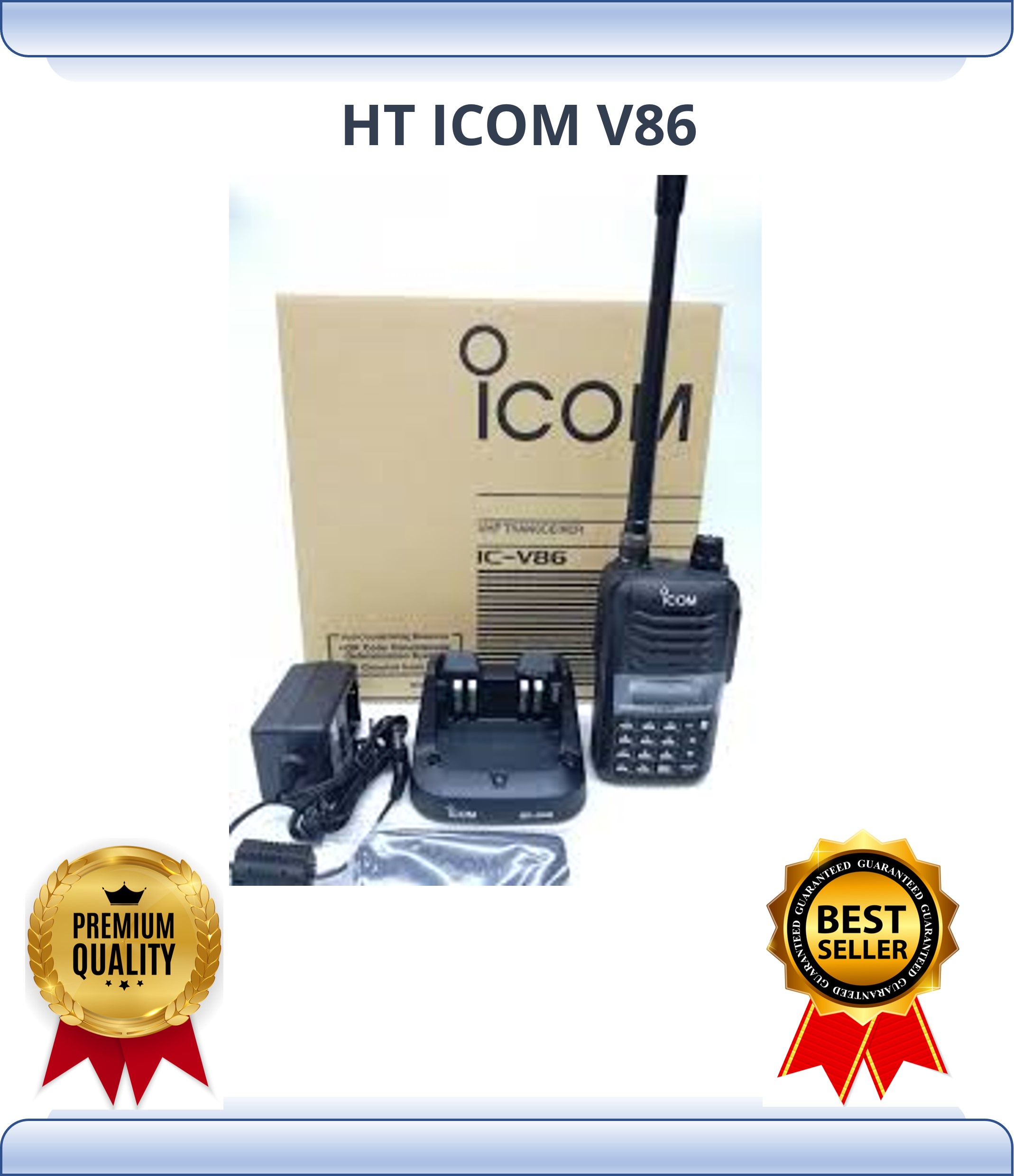 BARU HT ICOM V86 PENGGANTI IC V80 7 WATT V 86 SINGLE BAND VHF RADIO KOMUNIKASI | Lazada Indonesia