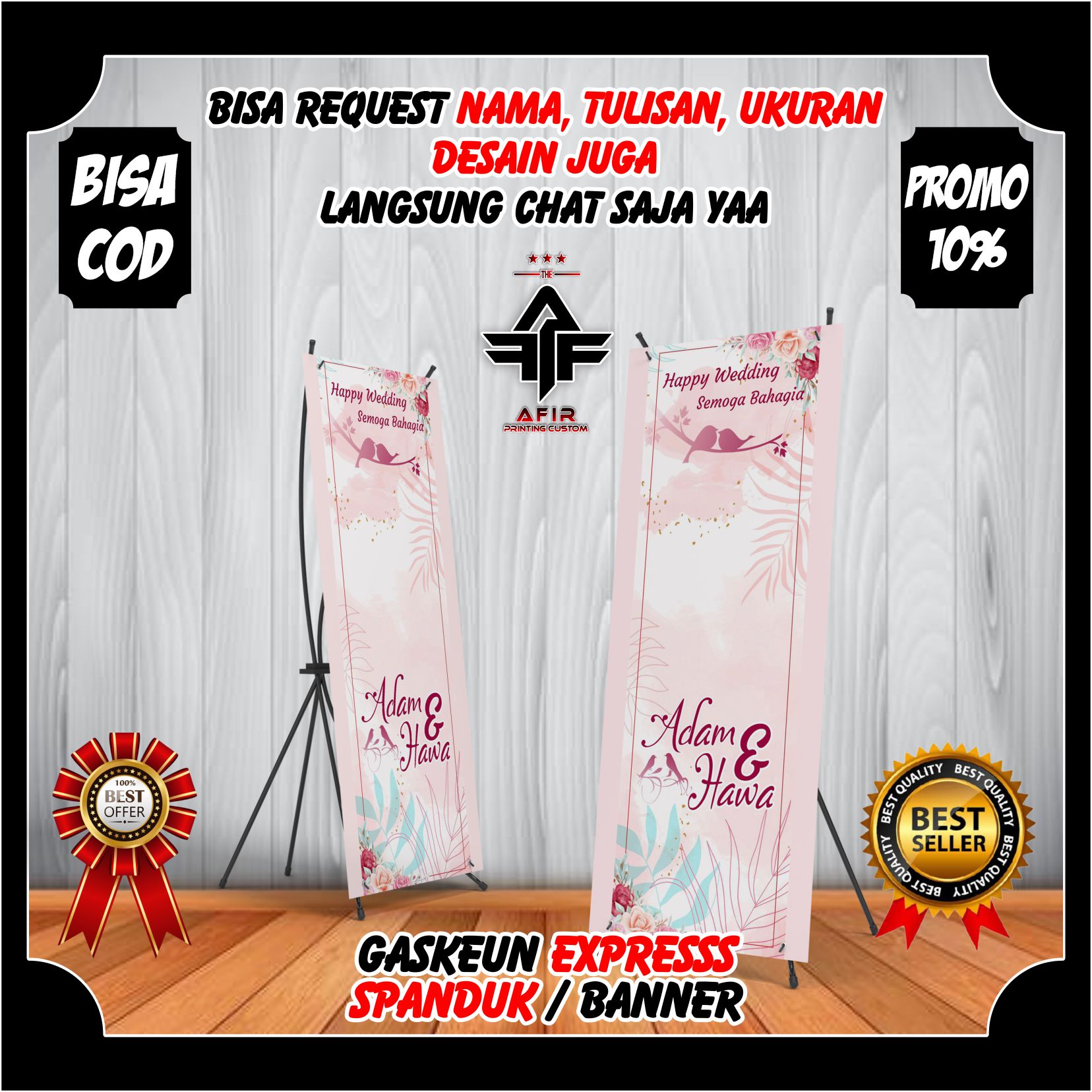 Spanduk Banner Backdrop Wedding Banner Pernikahan Spanduk Backdrop ...