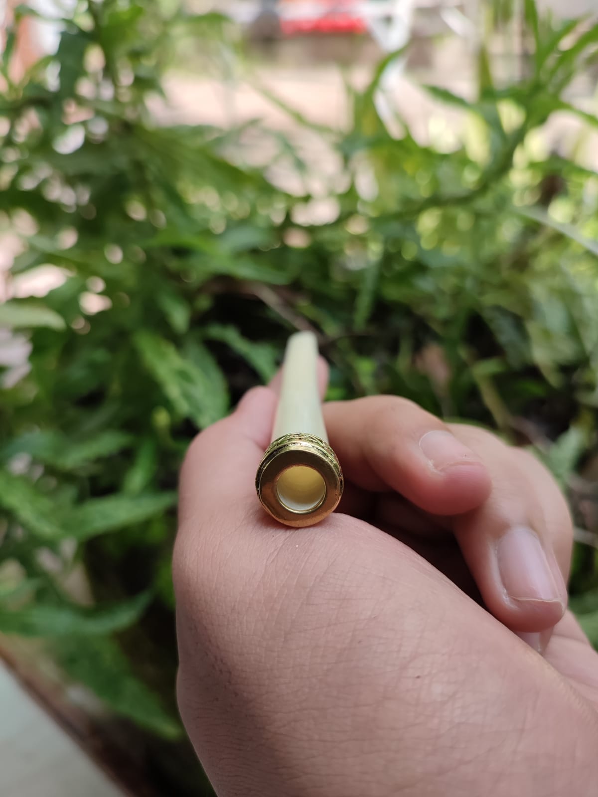 Pipa Rokok Tulang Sapi Variasi Alpaka Kuning | Lazada Indonesia