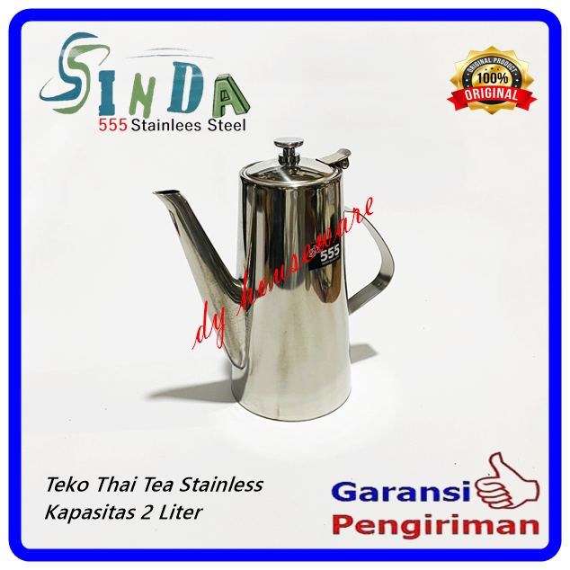Teko Stainless Ceret Thai Tea Teh Tarik Kopi Angkringan 2 Liter ...