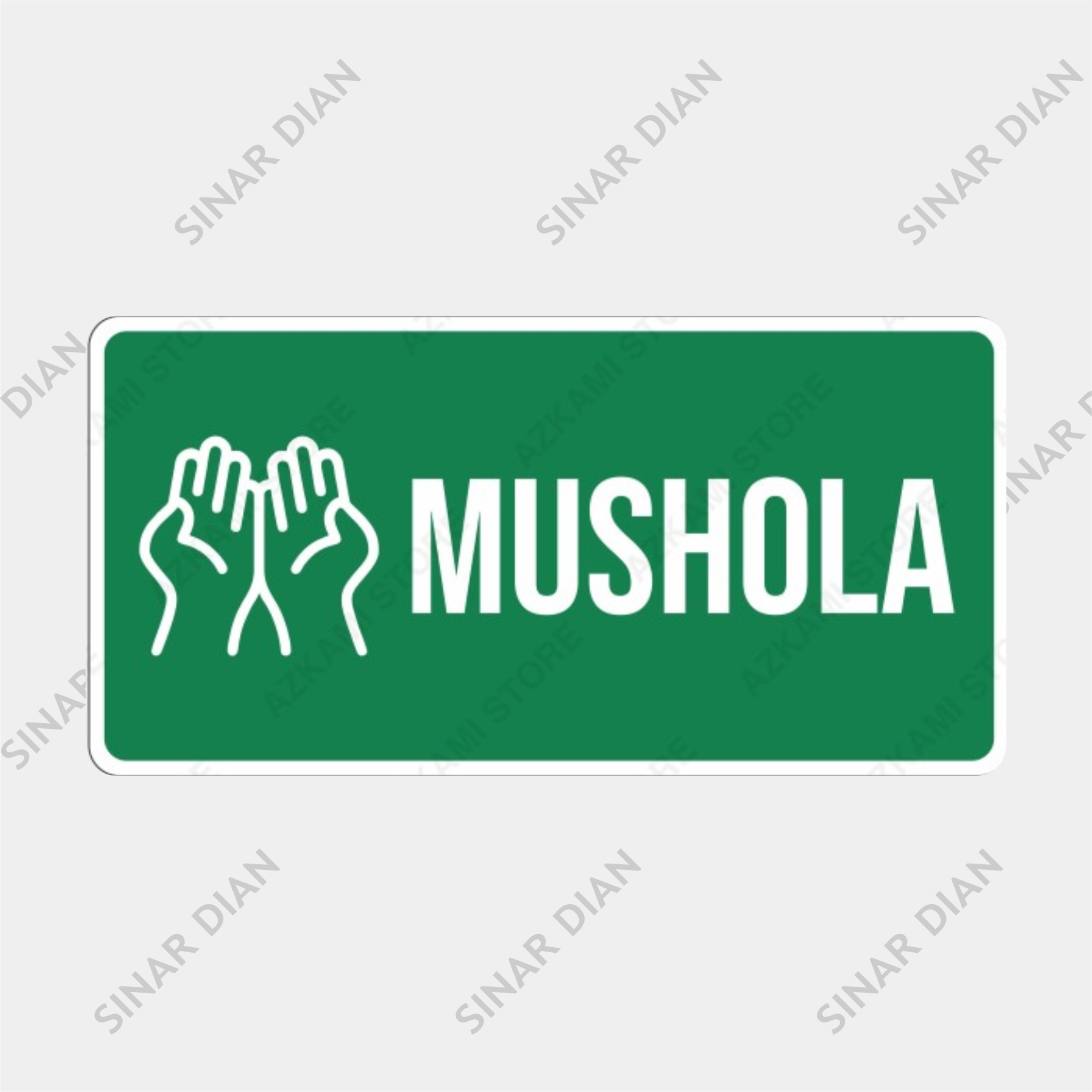 Rambu Plang Musholla 30cm x 15cm Akrilik | Lazada Indonesia