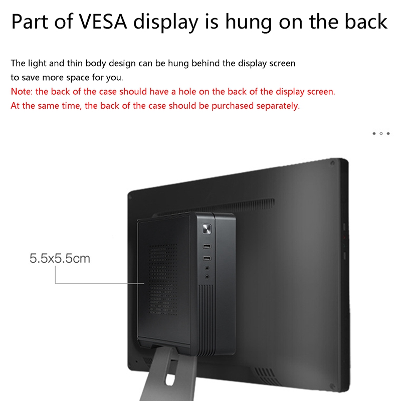 MX02 Mini ITX Computer Case HTPC Host Chassis USB2.0 ITX Enclosure ...