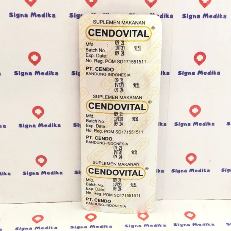 Cendo Vital Strip Isi 10 Tablet - Vitamin Mata | Lazada Indonesia