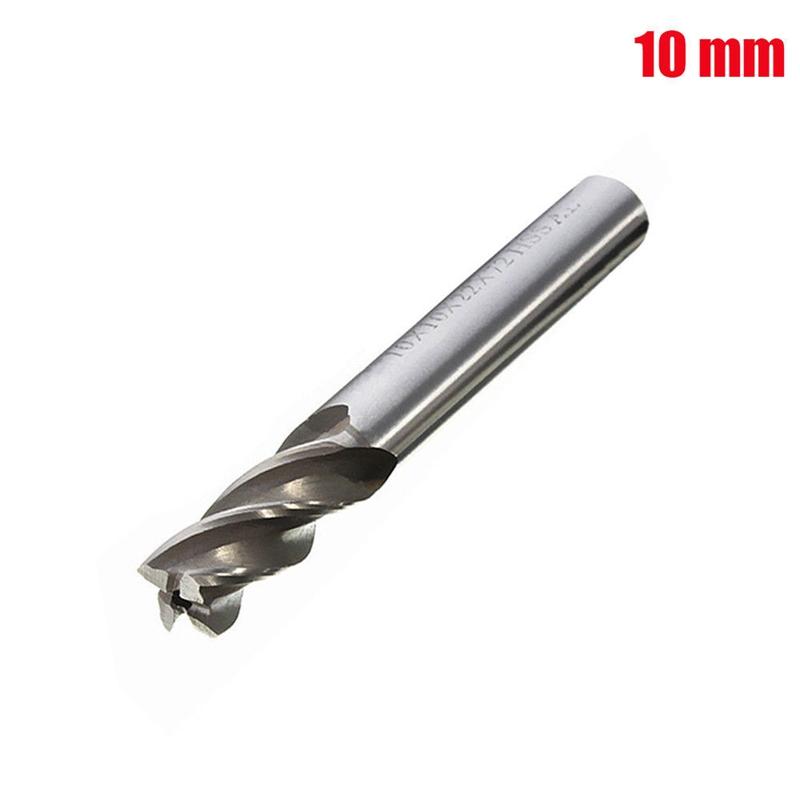 5Pcs/Set Straight Shank End Mill Cutter 4 Flute Hss Drill Bit 4/6/8/10/12Mm For Cnc Milling Tool ...