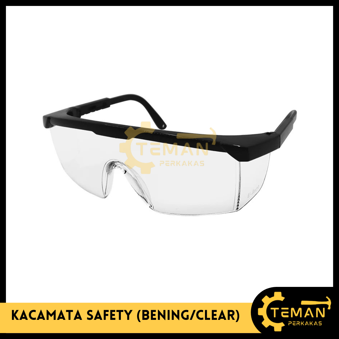 Kacamata Las CLEAR / Kaca Mata Safety Gerinda Bening / Kacamata Safety ...