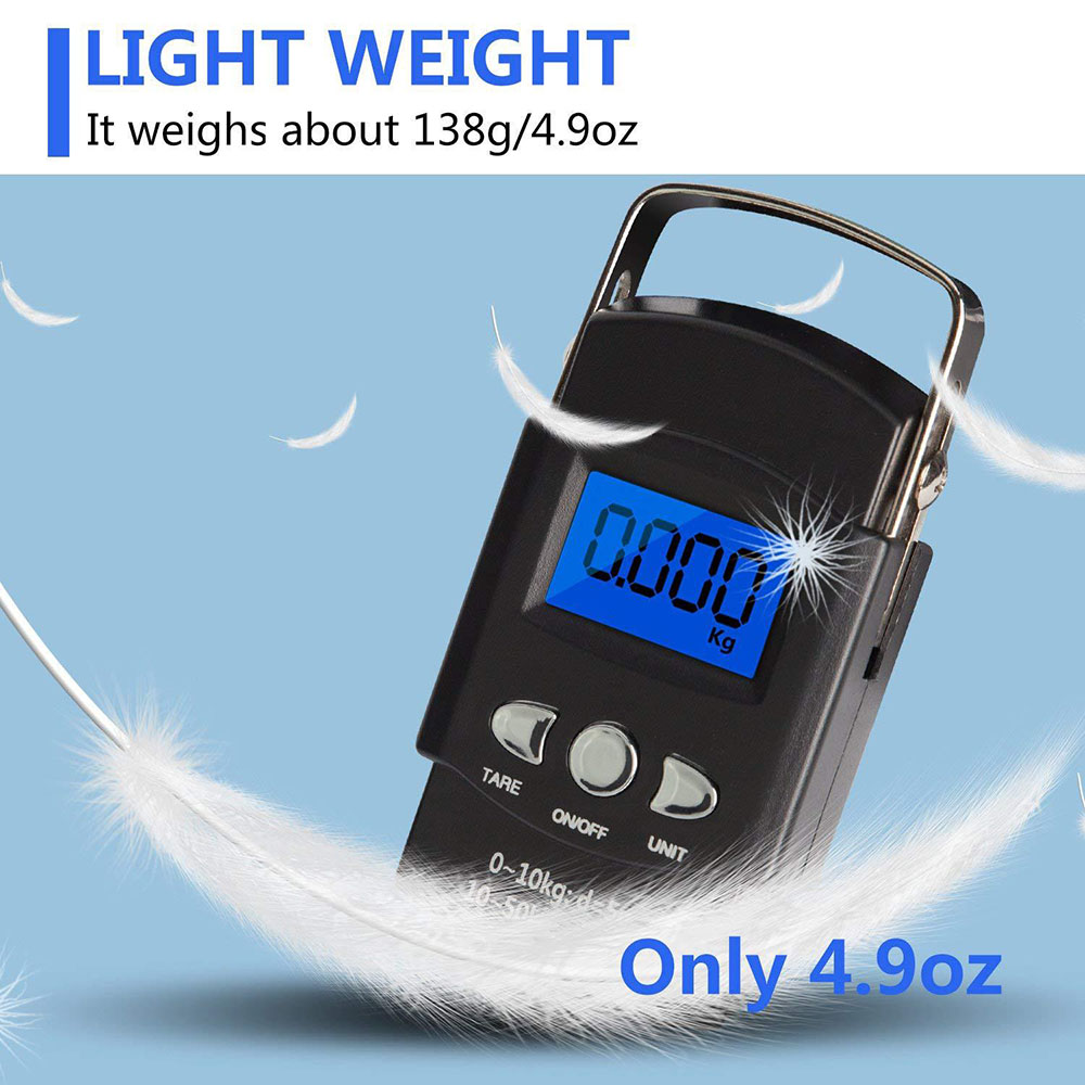 Dawo แบบพกพาอิเล็กทรอนิกส์เครื่องชั่งตะขอแขวนพร้อมจอแสดงผล LCD - Jinsla ...