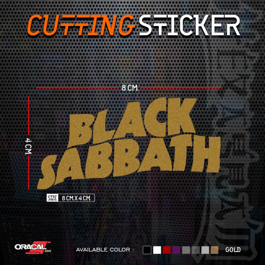 Cutting Sticker Black Sabbath | Stiker Cutting Black Sabbath | Stiker ...