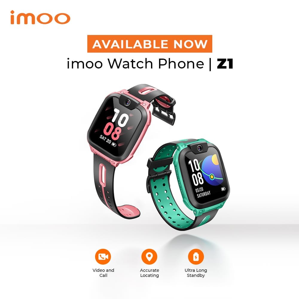 Imoo Watch Phone Z1 Pink HD Video Call Ultra Long Standby 7 Day ...