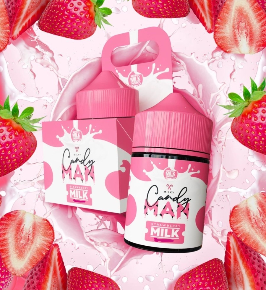 Candy man Milky Series Strawberry Milk Candyman | Lazada Indonesia