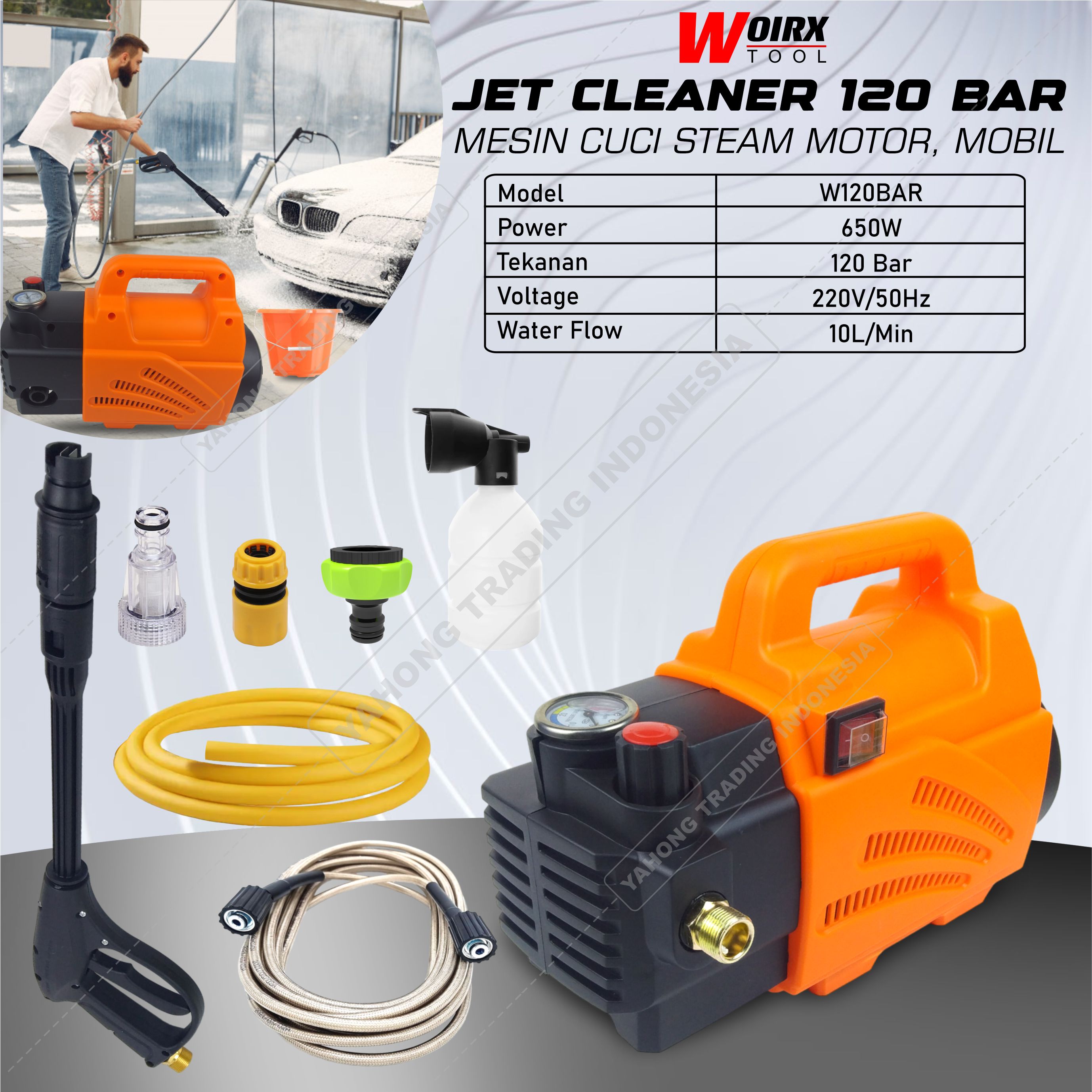 Mesin Steam Jet Cleaner High Pressure atau Mesin Cuci Mobil Motor dan ...